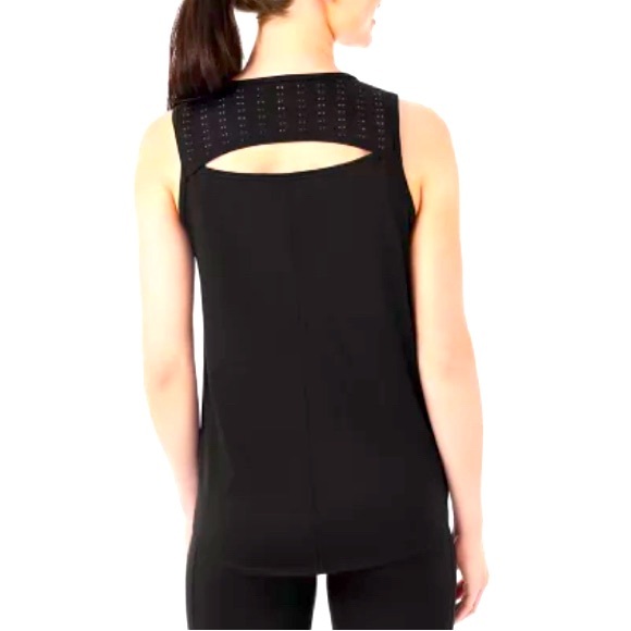 Tops | Nwt Everyday Black Perforated Tank Simi Fitted Perforated ...